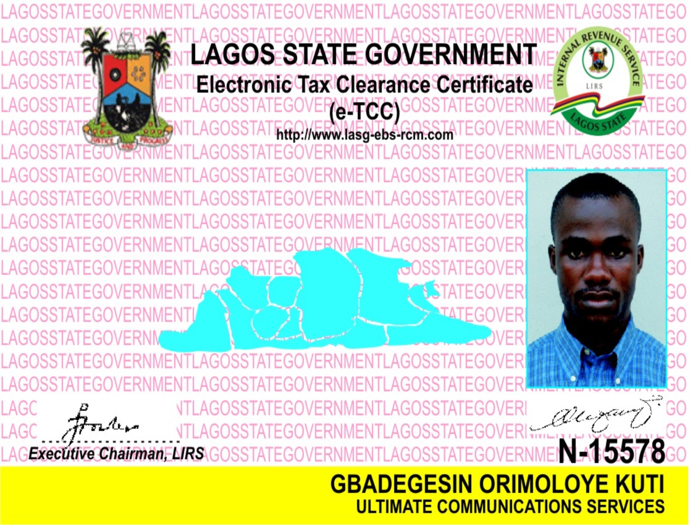 Lagos State Government EBS-RCM- e-TCC
